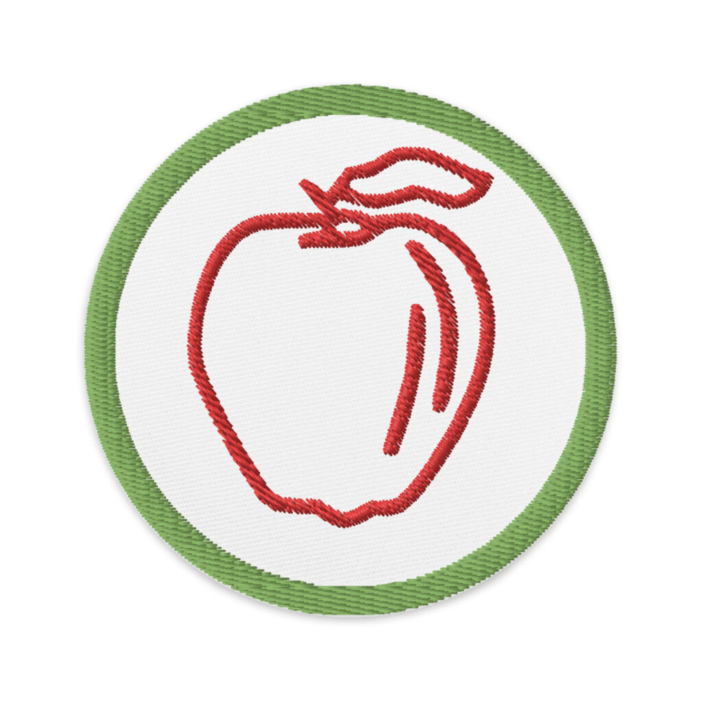 Apple Embroidered Patch – Dream C.U.C.